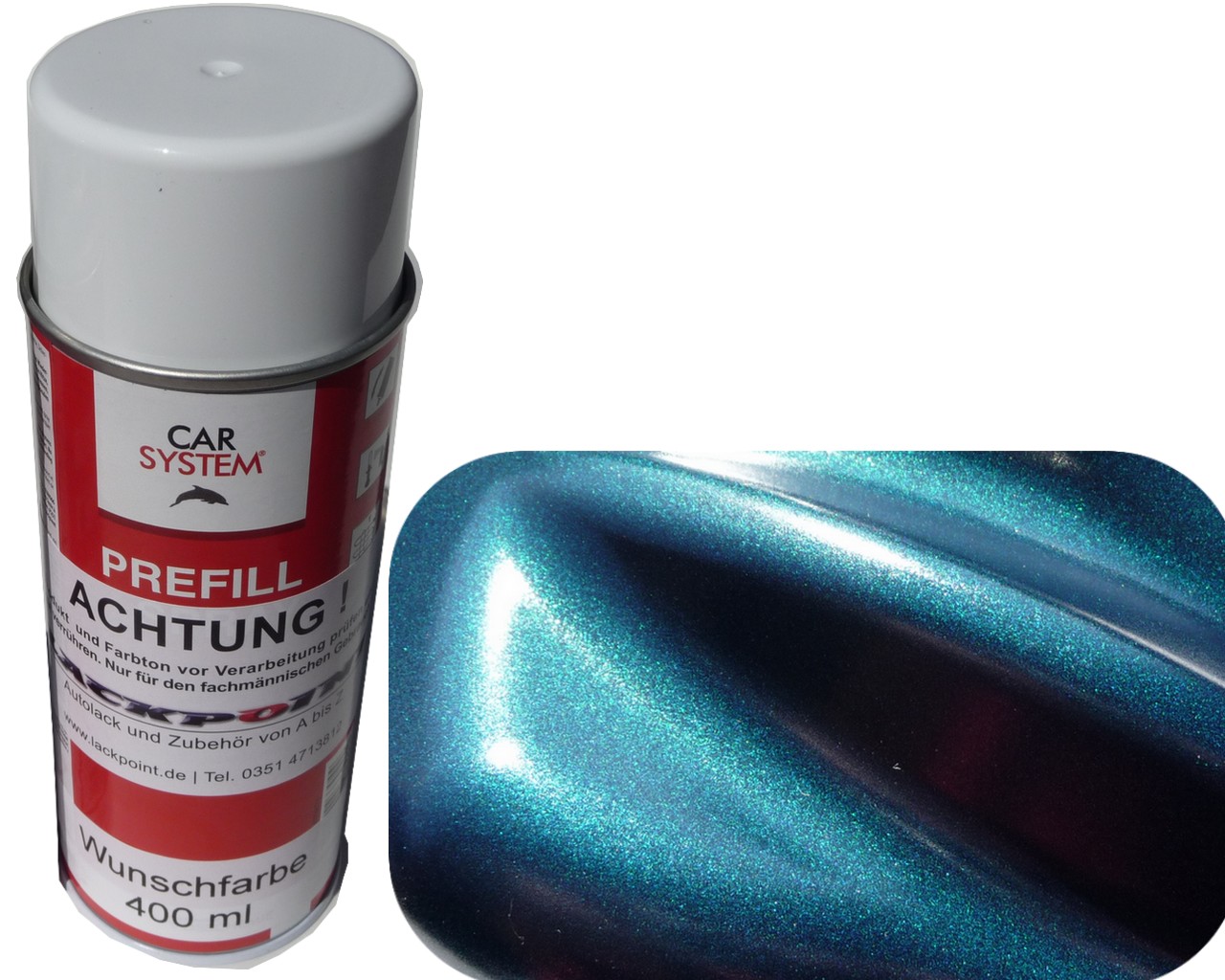 Metallic 1K Autolack aus der Spraydose Grün Blau Metallic | Lackpoint ...