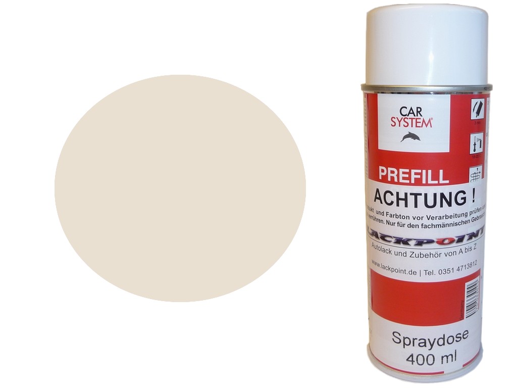 1K Glanz Spraydose 400ml RAL 9001 Cremeweiss | Lackpoint Dresden